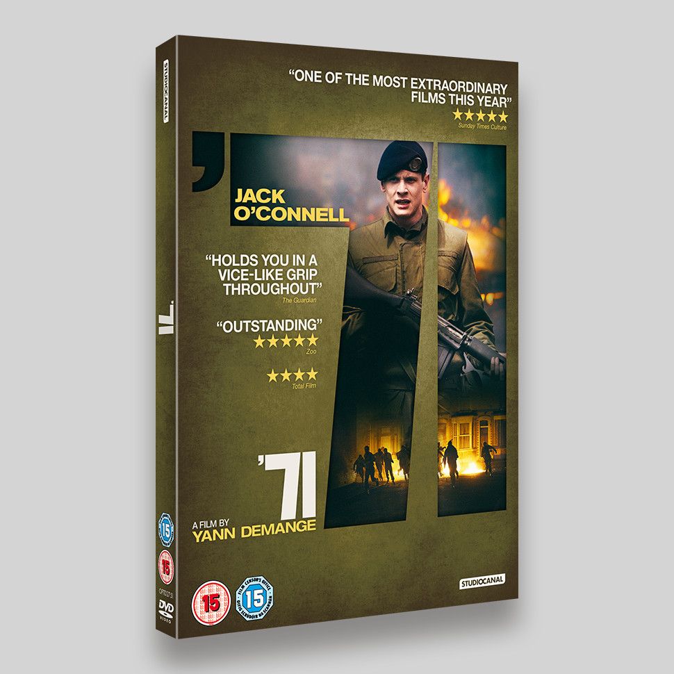 ’71 Blu-ray and DVD packaging – Rogue Four Design
