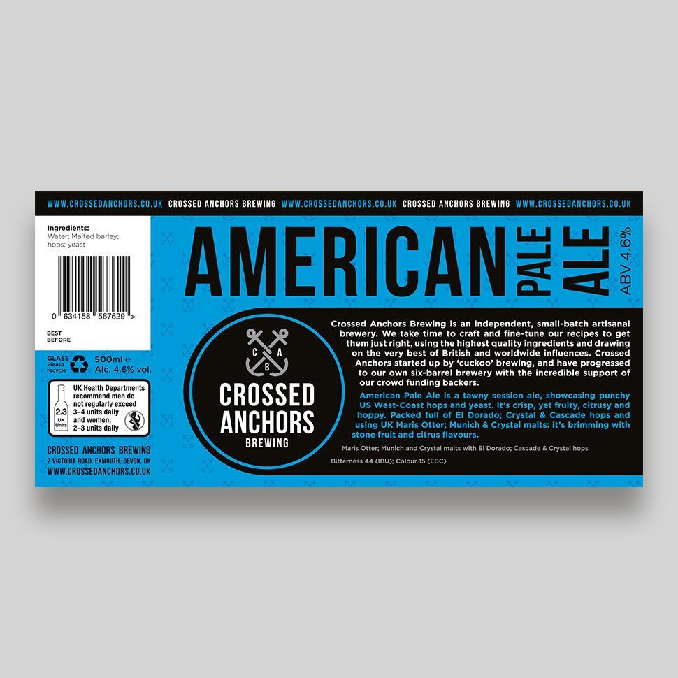 American Pale Ale Bottle Label | Rogue Four Design