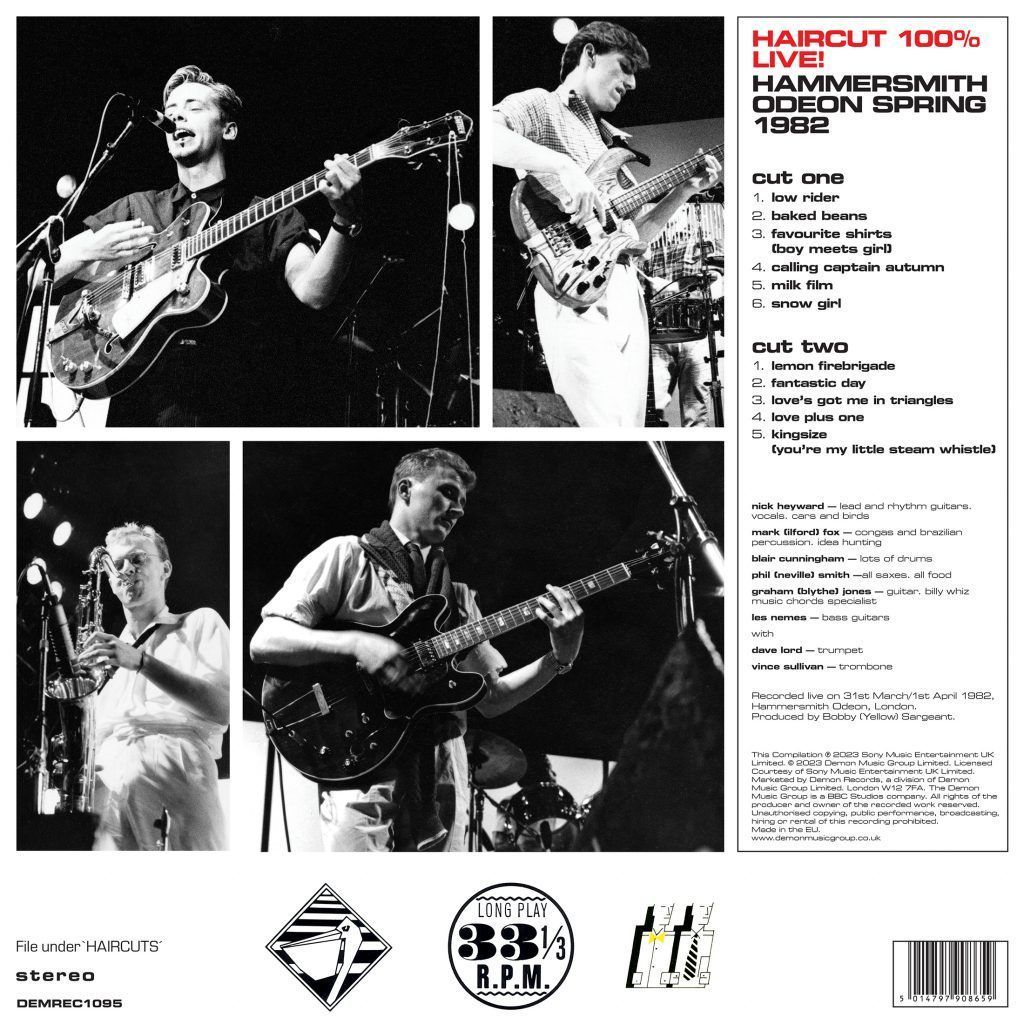 Haircut 100 ‘Haircut 100% Live’ 1LP RSD 2023 | Rogue Four Design