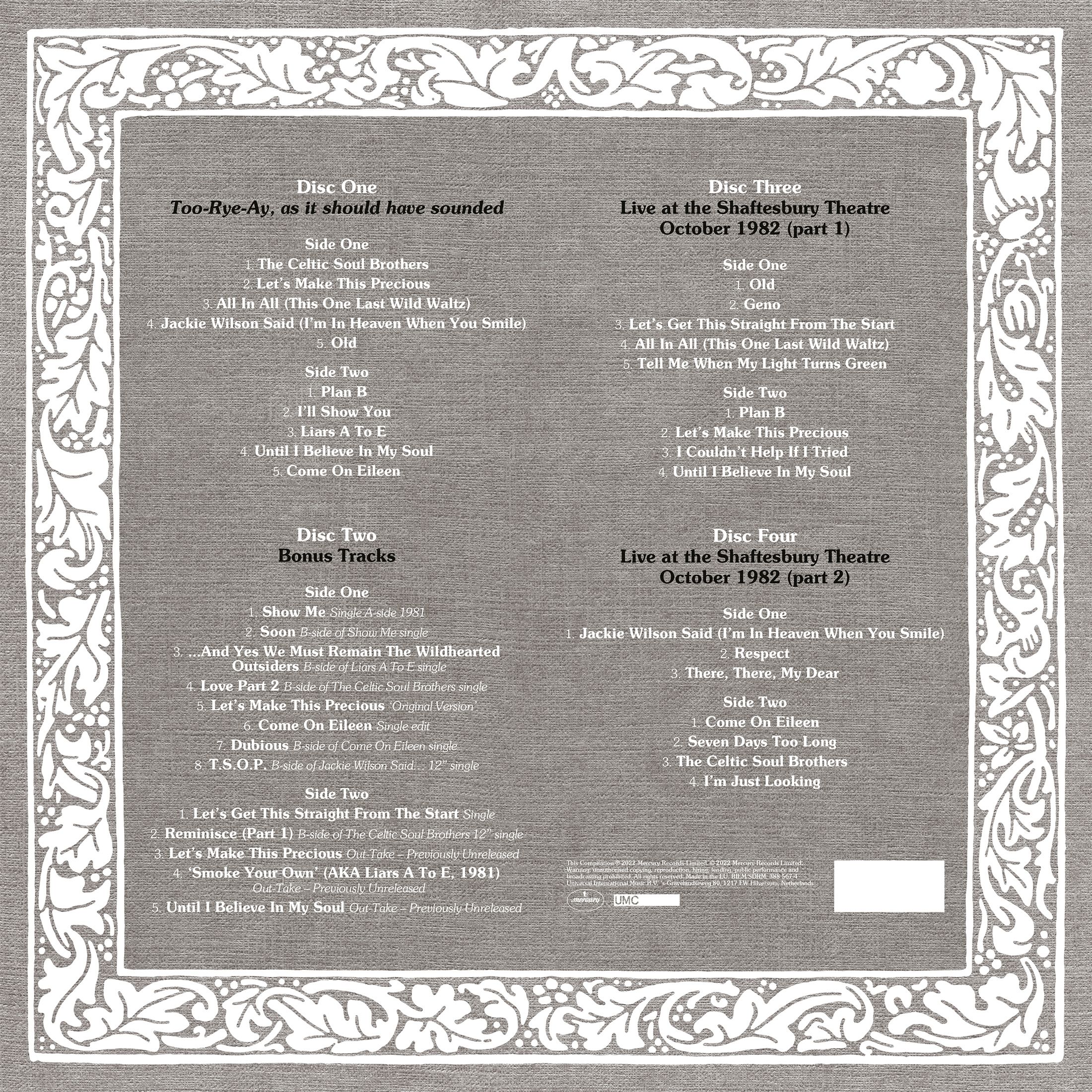 Kevin Rowland & Dexys Midnight Runners ‘Too-Rye-Ay, As It Should Have ...