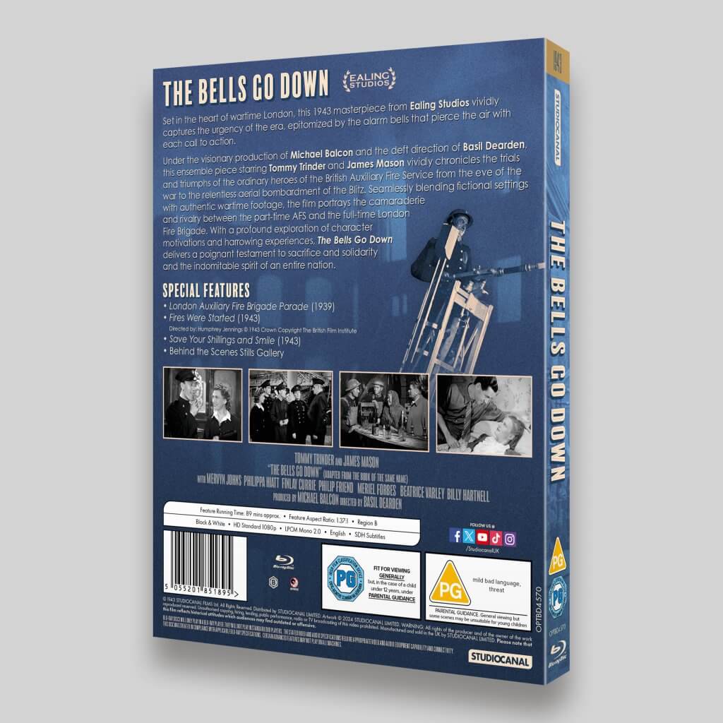 The Bells Go Down Blu-ray and DVD Packaging – Rogue Four Design
